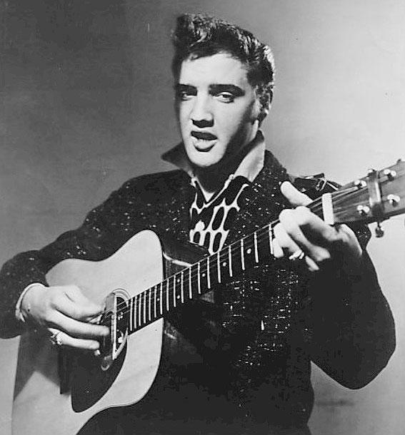 Elvis Presley Playing Guitar