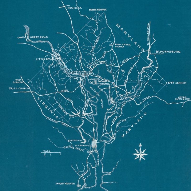 What a 1791 Map Reveals About D.C.'s Oldest Roads | Boundary Stones