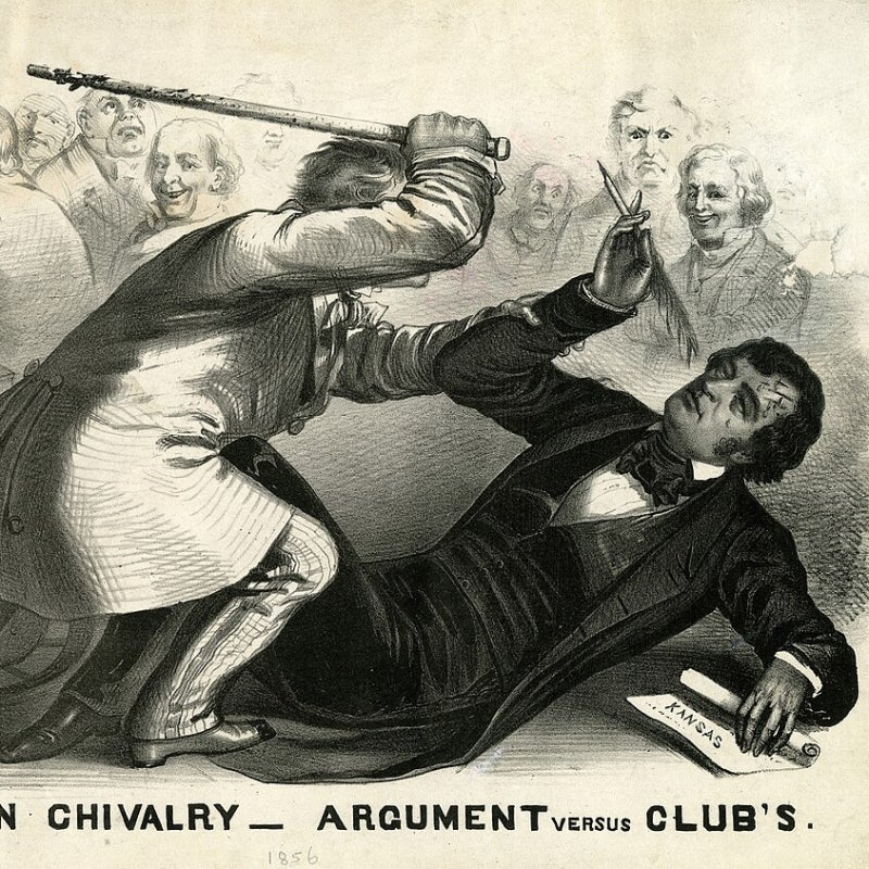 An Assault for Slavery: Preston Brooks Canes Charles Sumner on the Senate Floor | Boundary Stones